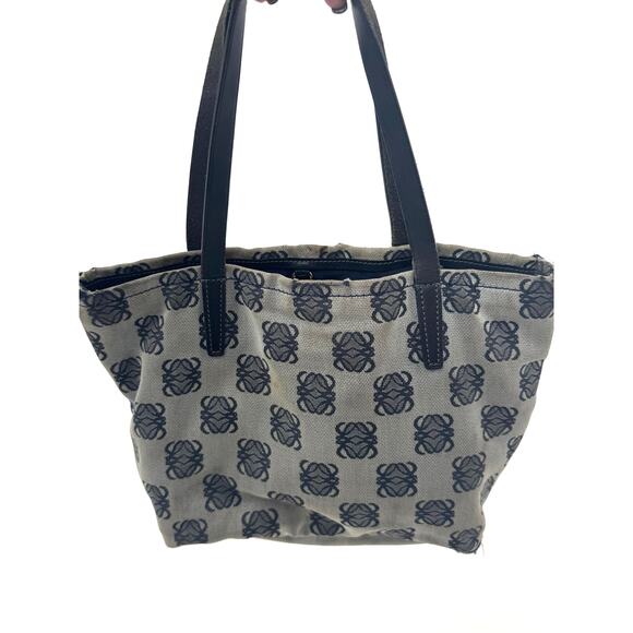 Loewe | Bags | Loewe Canvas Monogram Jacquard Small Top Handle Tote Bag ...